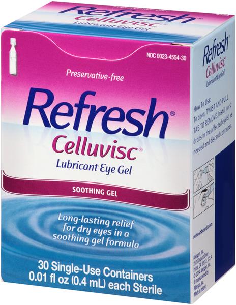 Refresh Celluvisc Lubricant Eye Gel 30 Single Use Containers | Hy-Vee ...