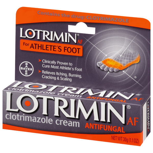 Lotrimin Clotrimazole Cream, For Athlete's Foot, Antifungal | Hy-Vee ...