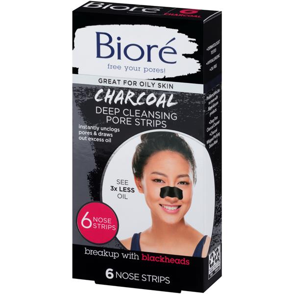 Biore Charcoal Deep Cleansing Pore Nose Strips Hy Vee Aisles Online