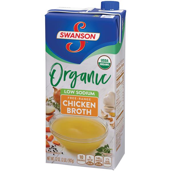 Swanson Organic Low Sodium Free Range Chicken Broth | Hy-Vee Aisles ...