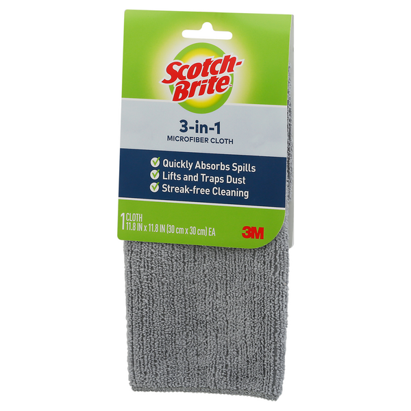 Scotch-Brite Streak-Free Cleaning Microfiber Cloth 1 Each | Hy-Vee ...