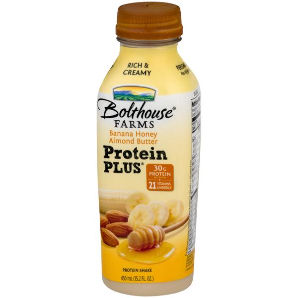 Bolthouse Farms Protein PLUS Banana Honey Almond Butter Protein Shake ...