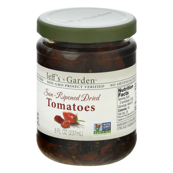 Jeff's Garden Sun-Ripened Dried Gluten Free Tomatoes 8 oz | Hy-Vee ...