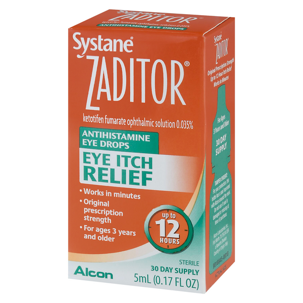 Alcon Zaditor Antihistamine Eye Drops 12Hr Eye Itch Relief | Hy-Vee ...