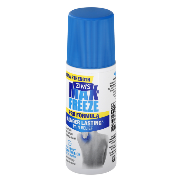 Zim's Max Freeze Extra Strength Pro Formula Pain Relief Roll On | Hy ...