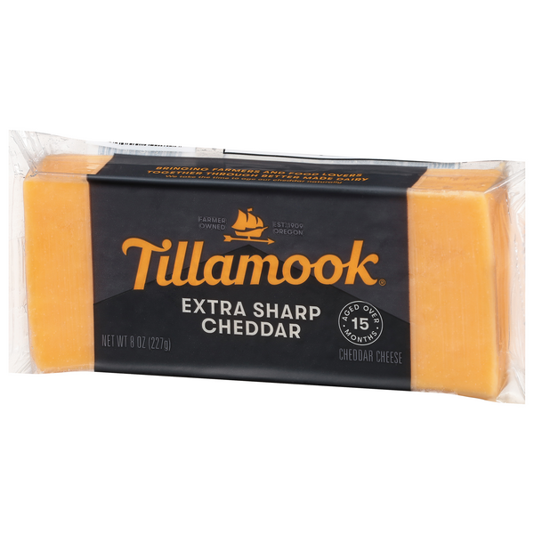 Tillamook Cheddar Cheese Nutrition Label