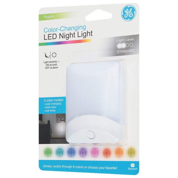 GE Night Light, LED, Color-Changing | Hy-Vee Aisles Online Grocery Shopping