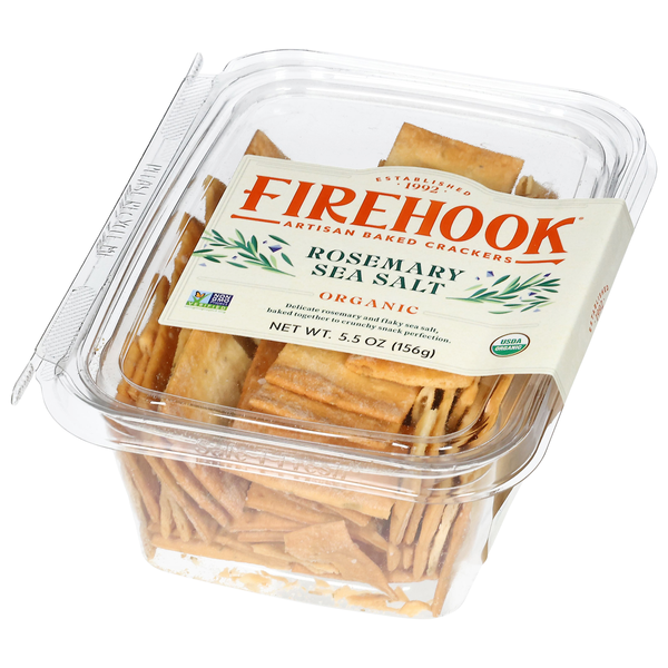 Firehook Organic Rosemary Sea Salt Artisan Baked Crackers | Hy-Vee ...