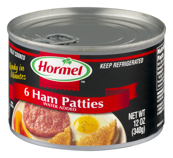 Hormel Patties Fully Cooked 6Ct Ham 12 Oz Can | Hy-Vee Aisles Online ...