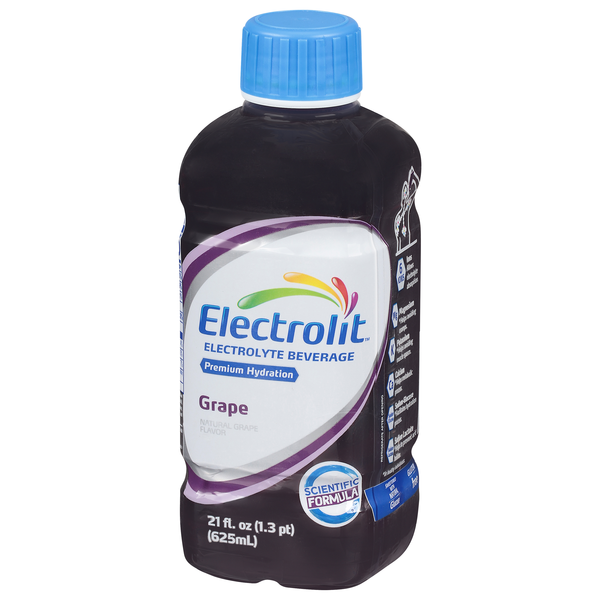 Electrolit Premium Hydration Grape Electrolyte Beverage 21 fl oz | Hy ...