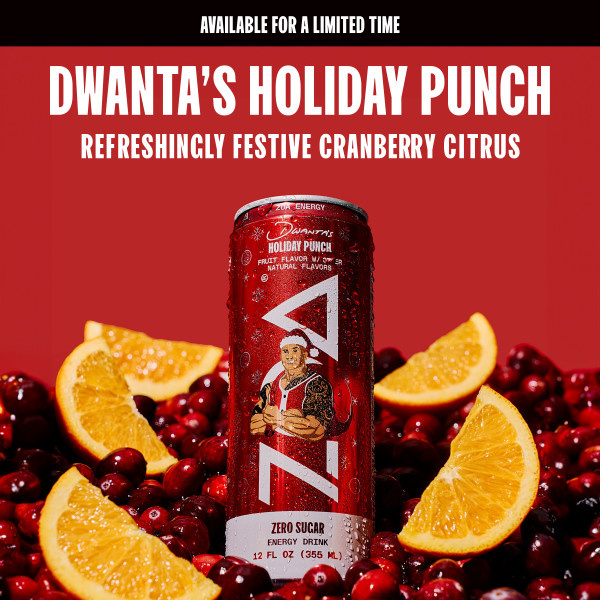 Zoa Energy Zero Sugar Dwanta's Holiday Punch, Limited Edition | Hy-Vee ...