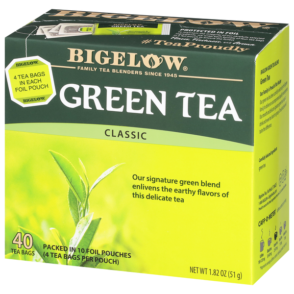 Bigelow Classic Green Tea Bags, 40 Ct | Hy-Vee Aisles Online Grocery ...