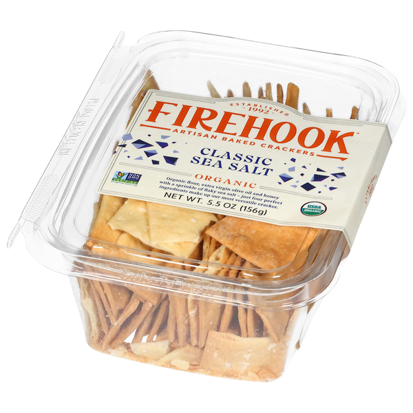 Firehook Organic Classic Sea Salt Artisan Baked Crackers | Hy-Vee ...