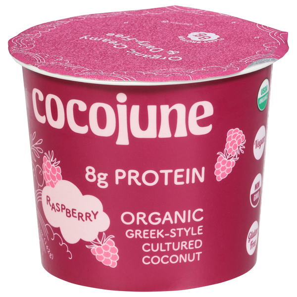 Cocojune Organic Greek-Style Cultured Coconut Raspberry Yogurt | Hy-Vee ...