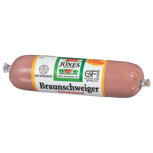 Jones Dairy Farm Braunschweiger Liverwurst 8 oz | Hy-Vee Aisles Online ...