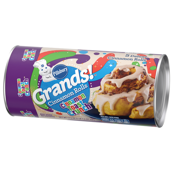 Pillsbury Grands Cinnamon Toast Crunch Cinnamon Deluxe Rolls, 5Ct | Hy ...