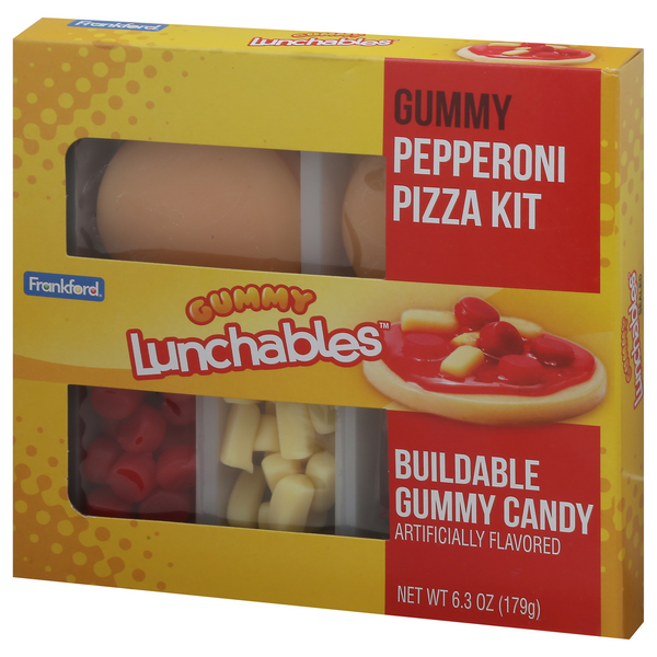 Frankford Lunchables Buildable Gummy Candy Pepperoni Pizza Kit 1 ea ...