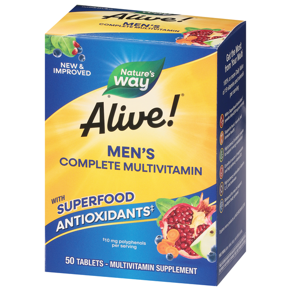 Alive! Complete Multivitamin, Men’s Energy, Tablets | Hy-Vee Aisles ...