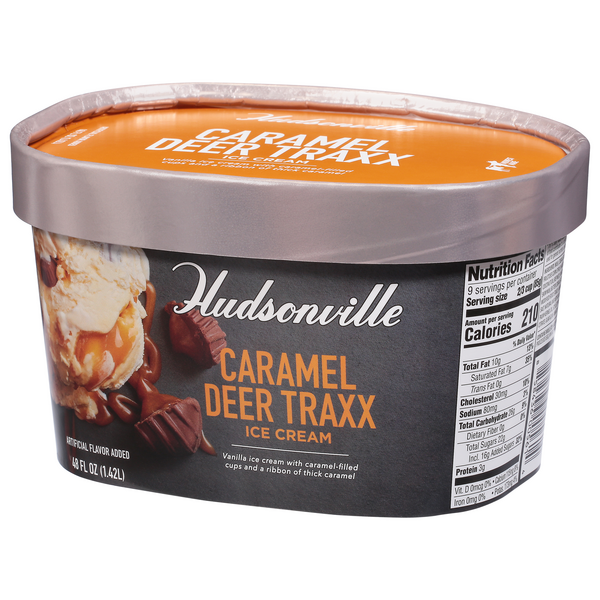 Hudsonville Caramel Deer Traxx Ice Cream | Hy-Vee Aisles Online Grocery ...
