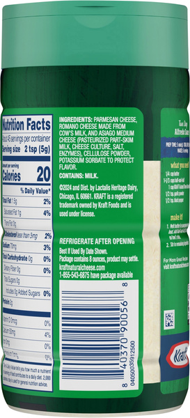 Kraft Grated Cheese Three Cheese Blend, 8 oz Jar | Hy-Vee Aisles Online ...