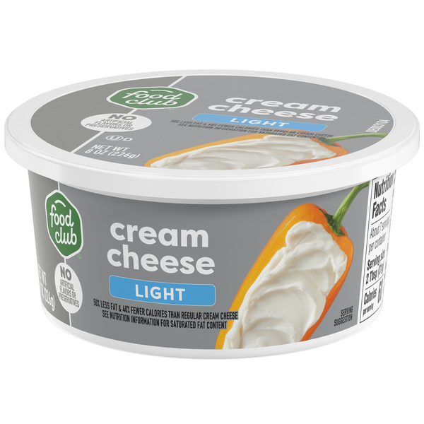 Food Club Light Cream Cheese Spread | Hy-Vee Aisles Online Grocery Shopping