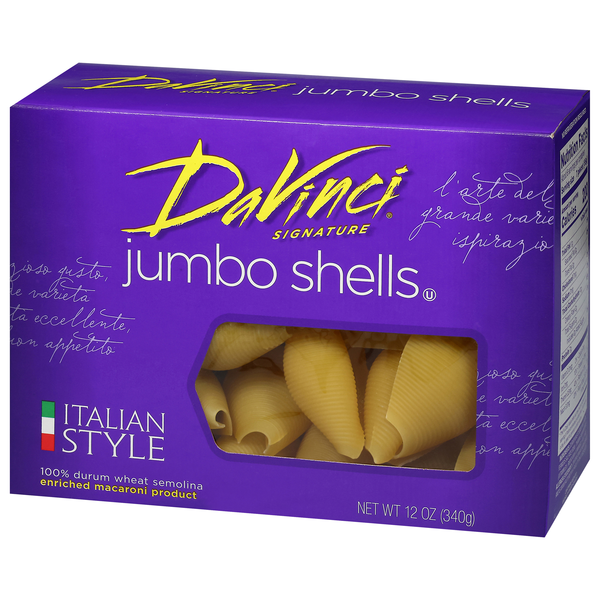 DaVinci Signature Italian Style Jumbo Shells 12 oz | Hy-Vee Aisles ...