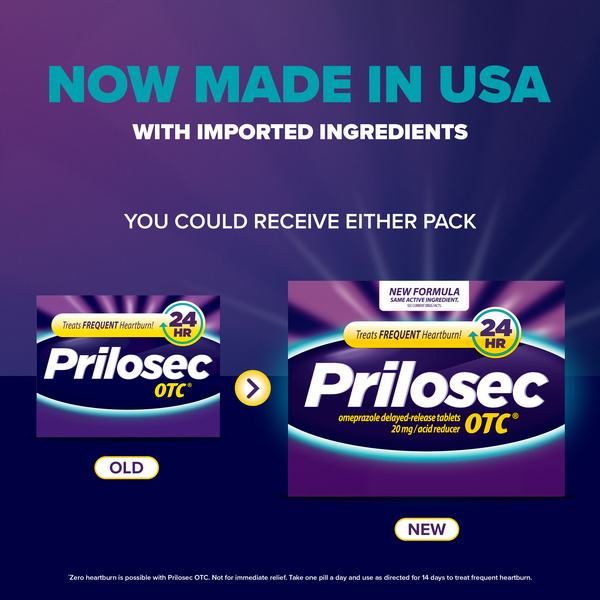 Prilosec OTC, Omeprazole 20mg, 24 Hour Tablets | Hy-Vee Aisles Online ...